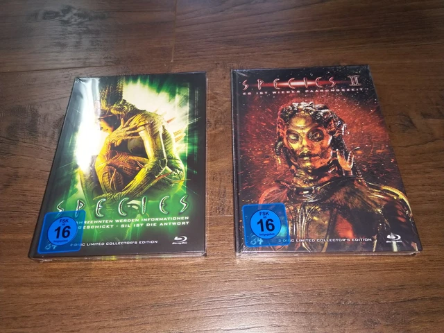 SPECIES 1 UND 2 Mediabook Blu Blu-ray+DVD Mediabook Neu ovp oop Rar Selten £172.99 - PicClick UK